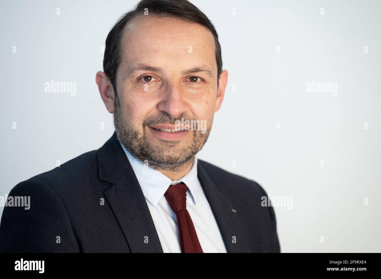 Deputy of the group Rassemblement National, Sebastien Chenu poses ...