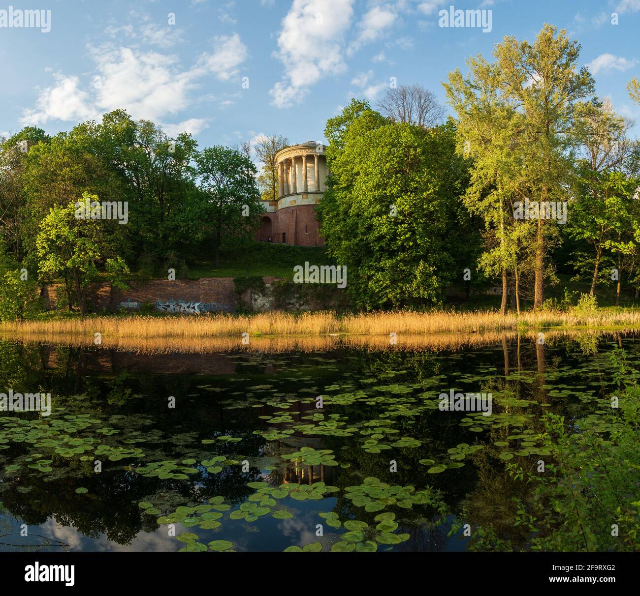 The historic Temple of Sybil in the Czartoryski Park in Puławy in ...