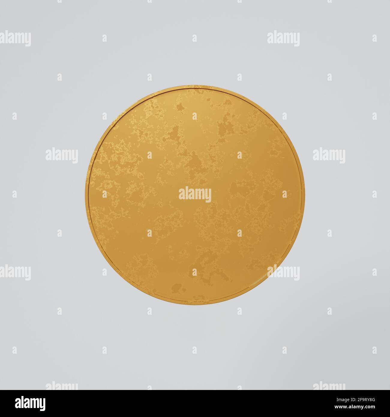 Isolated gold coin. 3D rendering illustration Stock Photo - Alamy