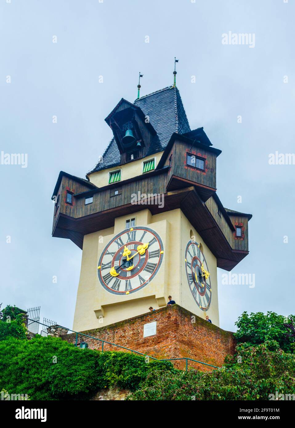 Graz clock tower city hi-res stock photography and images - Alamy