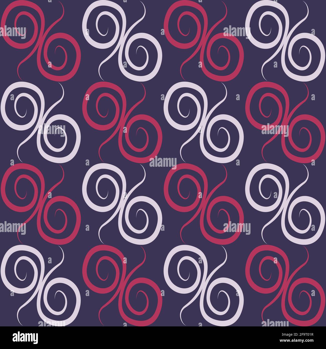 Seamless texture, pattern on a square background - colored curls ...