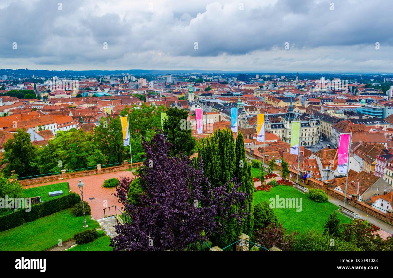 Rathaus graz aerial hi-res stock photography and images - Alamy