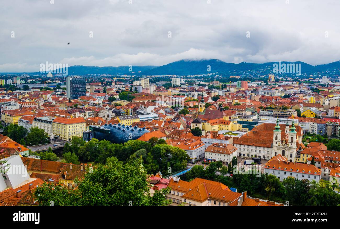 City skyline hall graz hi-res stock photography and images - Alamy