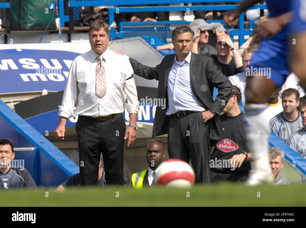 CHELSEA V BOLTON. MANAGERS SAM ALLARDYCE AND JOSE MOURINHO 28/4/07 ...