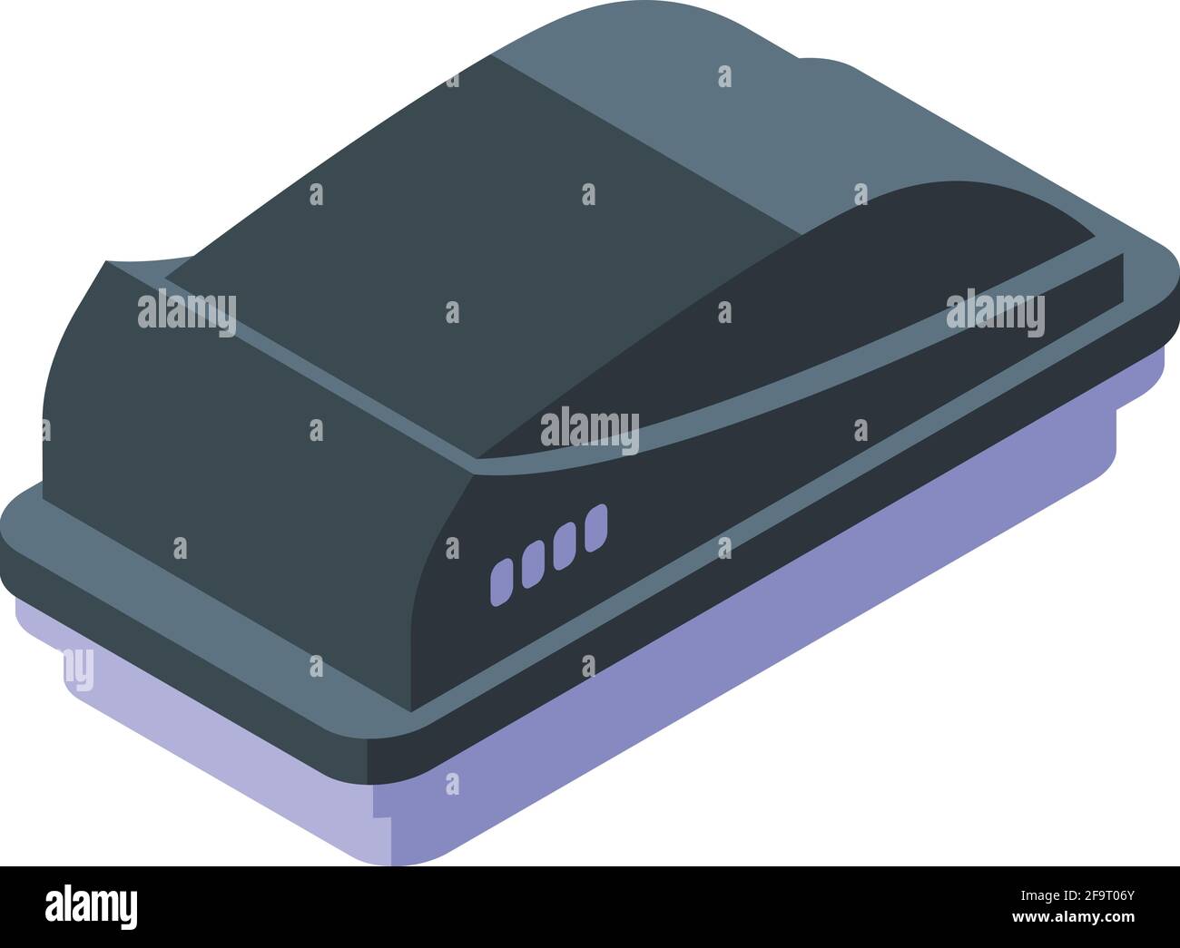 Car roof cover box icon. Isometric of Car roof cover box vector icon ...