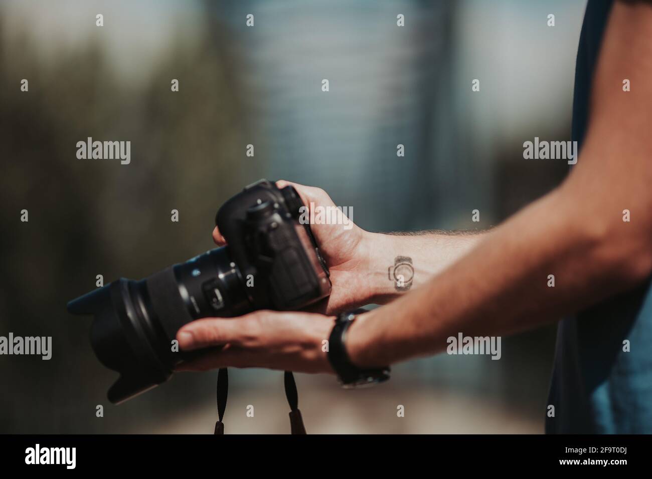 BRCKO, BOSNIA AND HERZEGOVINA - Apr 17, 2021: Young man with tattoo ...