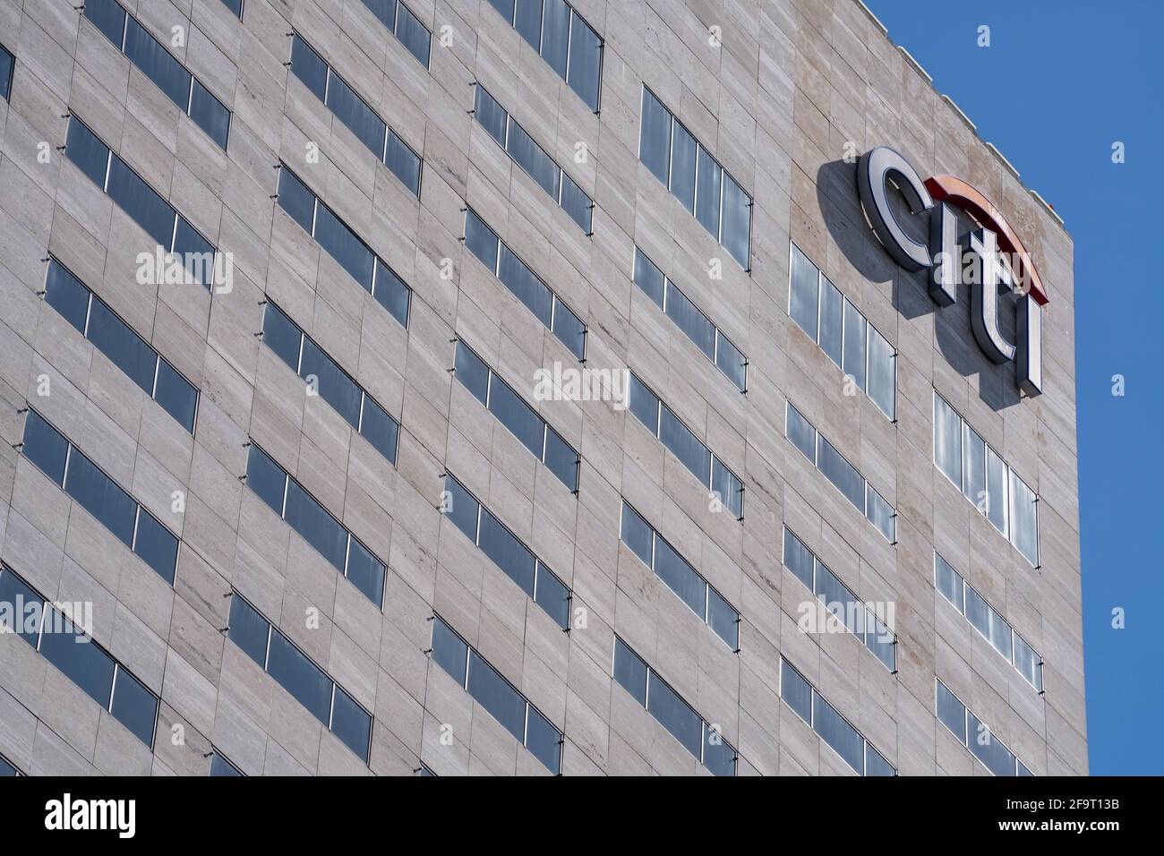 Citi bank sign on a building with windows Stock Photo - Alamy