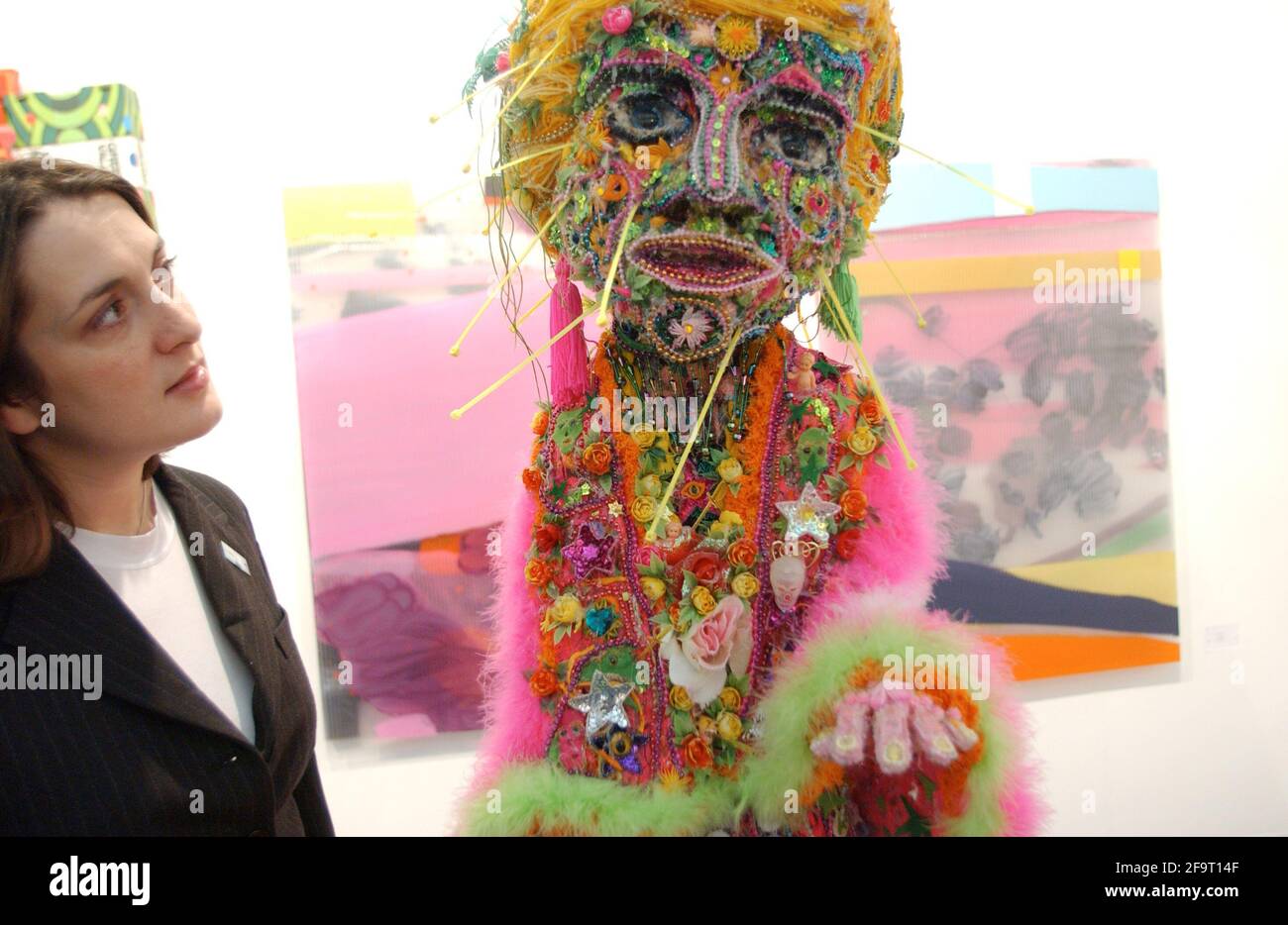 A VOODOO DOLL OF PRINCESS DIANA BY RASTA ARTIST HEW LOCKE ON SHOW AT ...