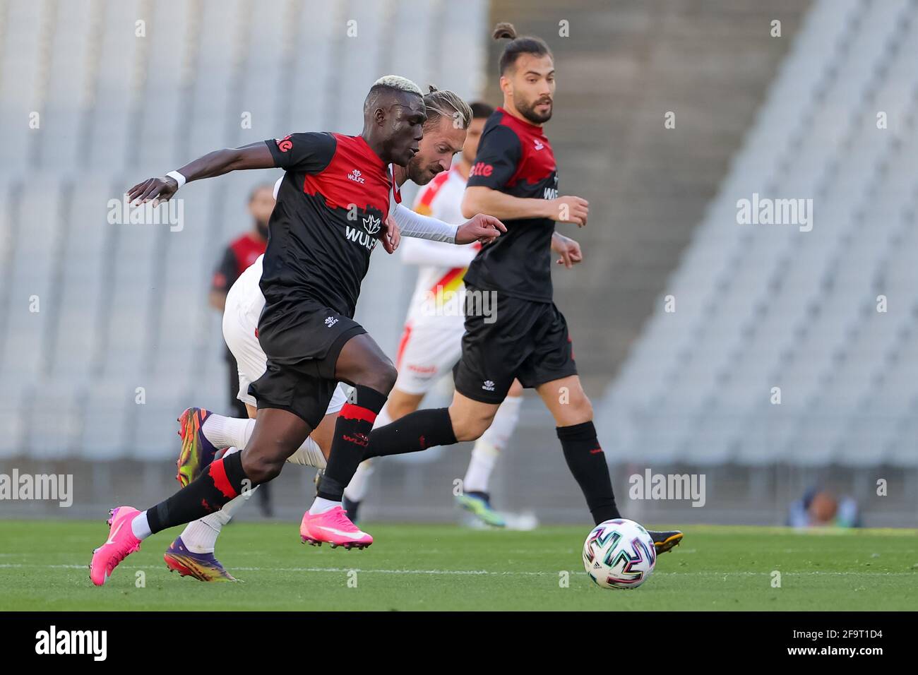 ISTANBUL, TURKEY - APRIL 20: Alassane Ndao of Fatih Karagumruk and ...