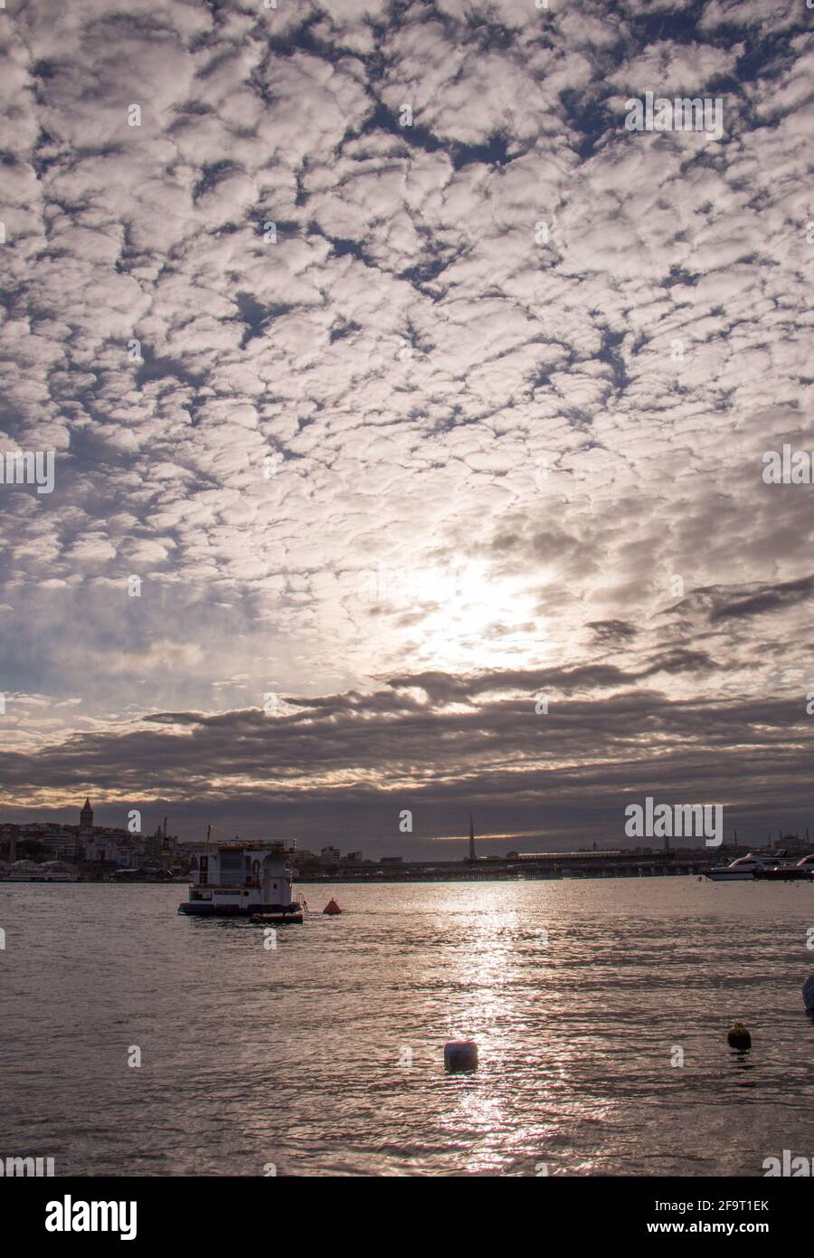 White color clouds cover the blue sky in the daytime Stock Photo - Alamy