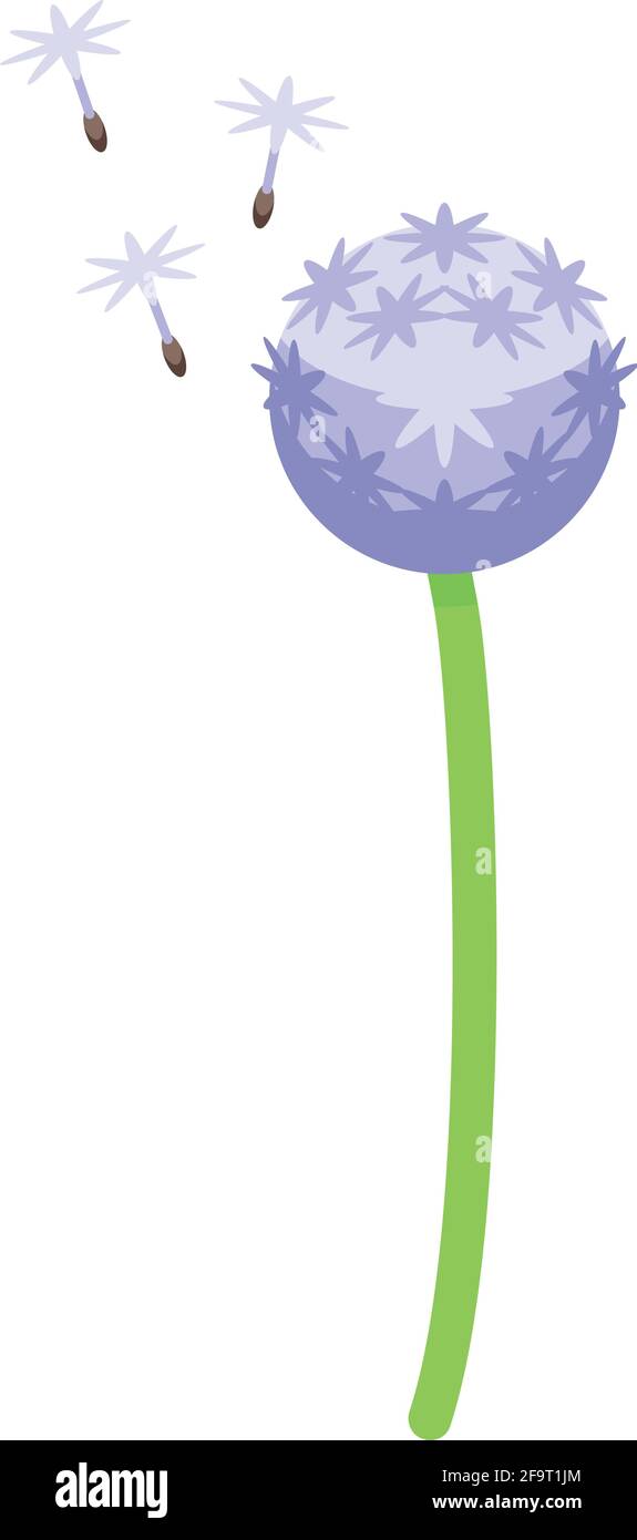 Plant allergy icon. Isometric of Plant allergy vector icon for web ...