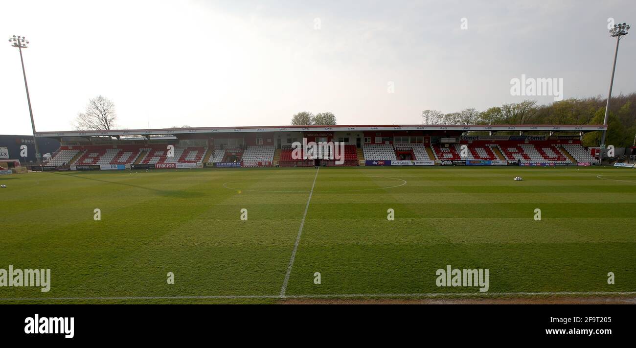 A general view of the Lamex Stadium, Stevenage. Picture date: Tuesday ...