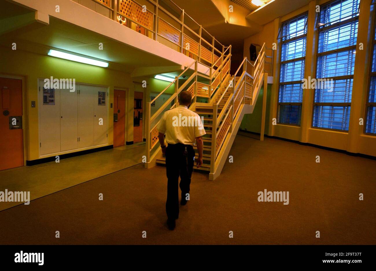 INSIDE A WING OF THE CSC AT WOODHILL PRISON IN MILTON KEYNES. 30 ...