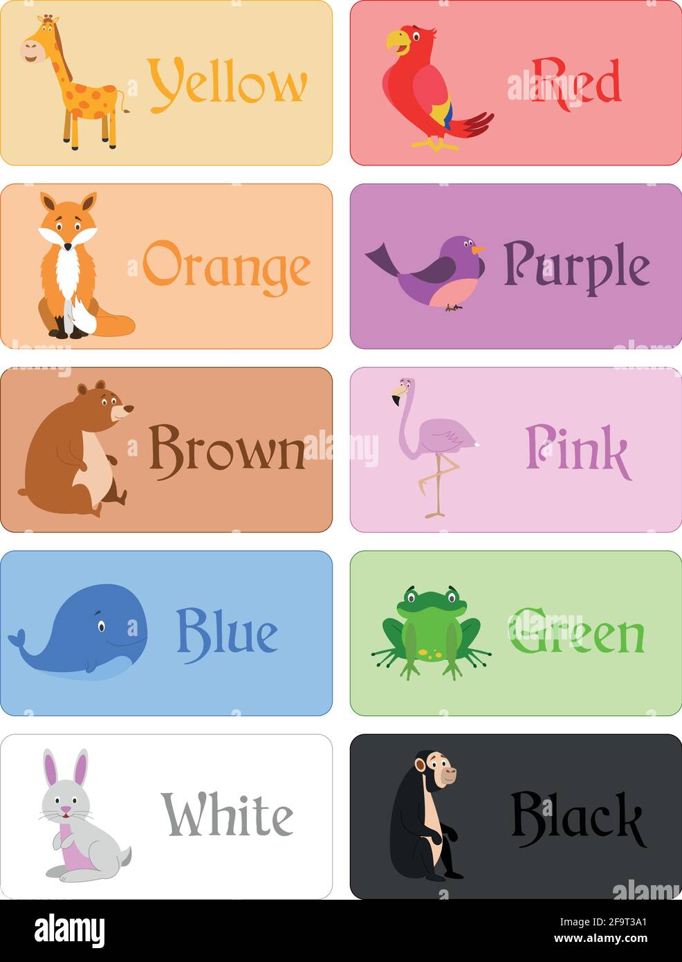 Color names vocabulary for primary education Stock Vector Image & Art ...