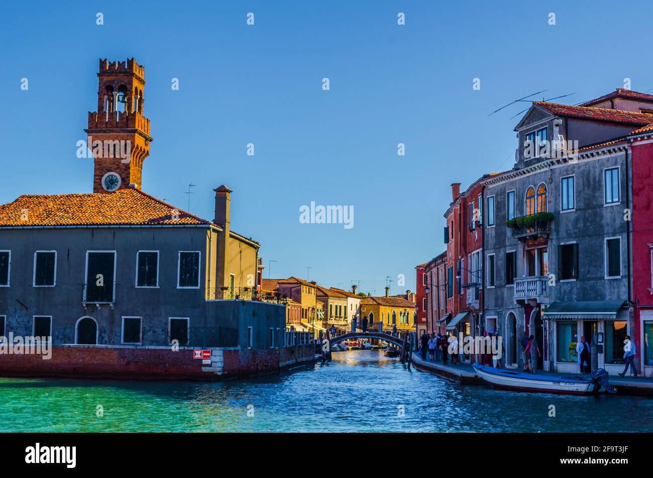 view of typical buildings of murano island near venice Stock Photo - Alamy