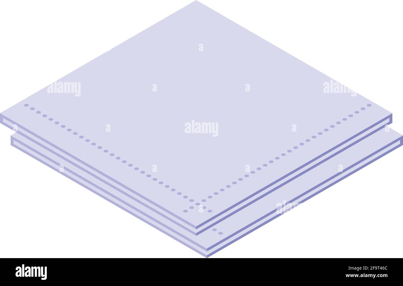 Cleaning handkerchief icon. Isometric of Cleaning handkerchief vector ...