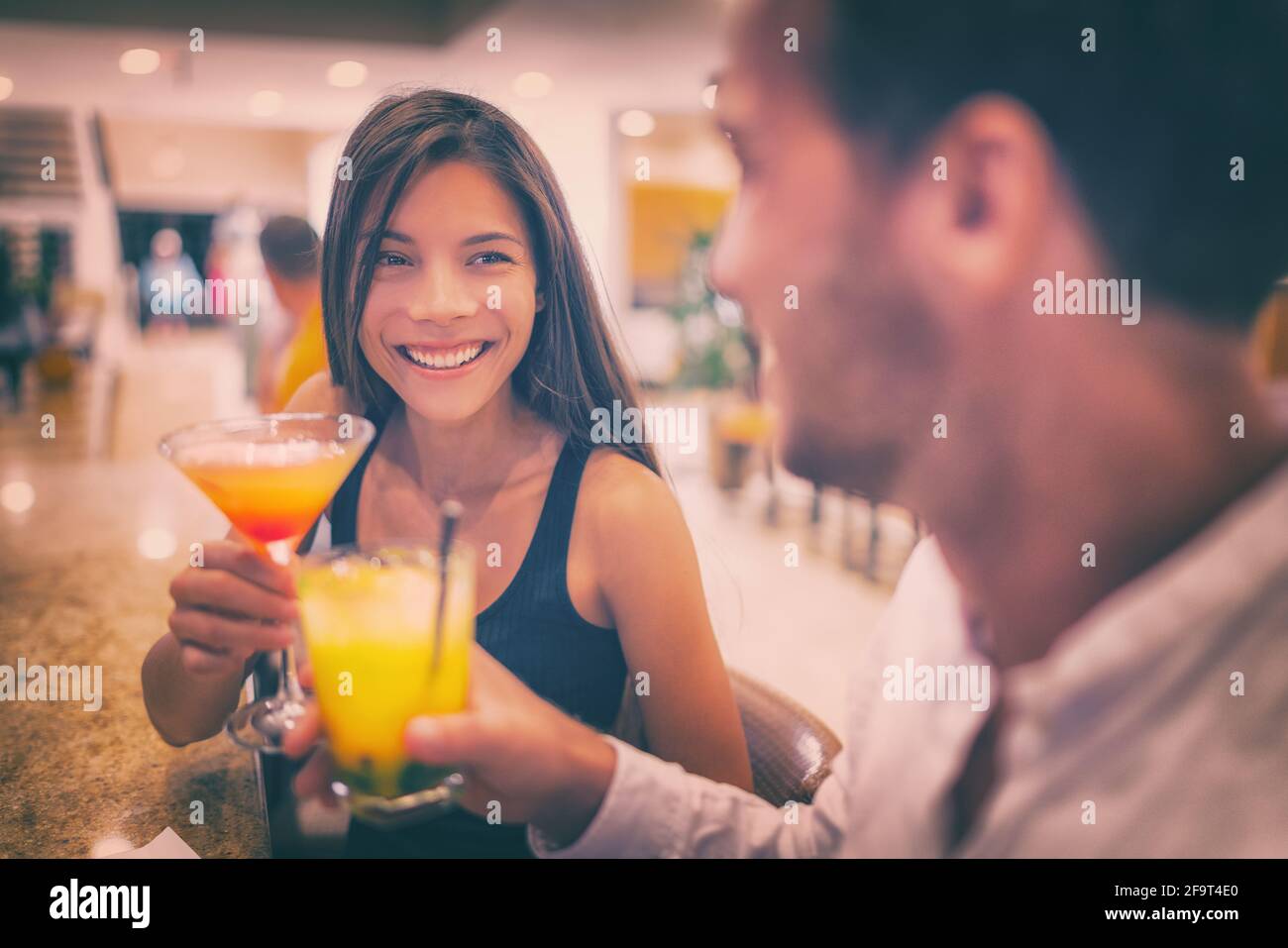 Man and woman flirting bar hi-res stock photography and images - Alamy