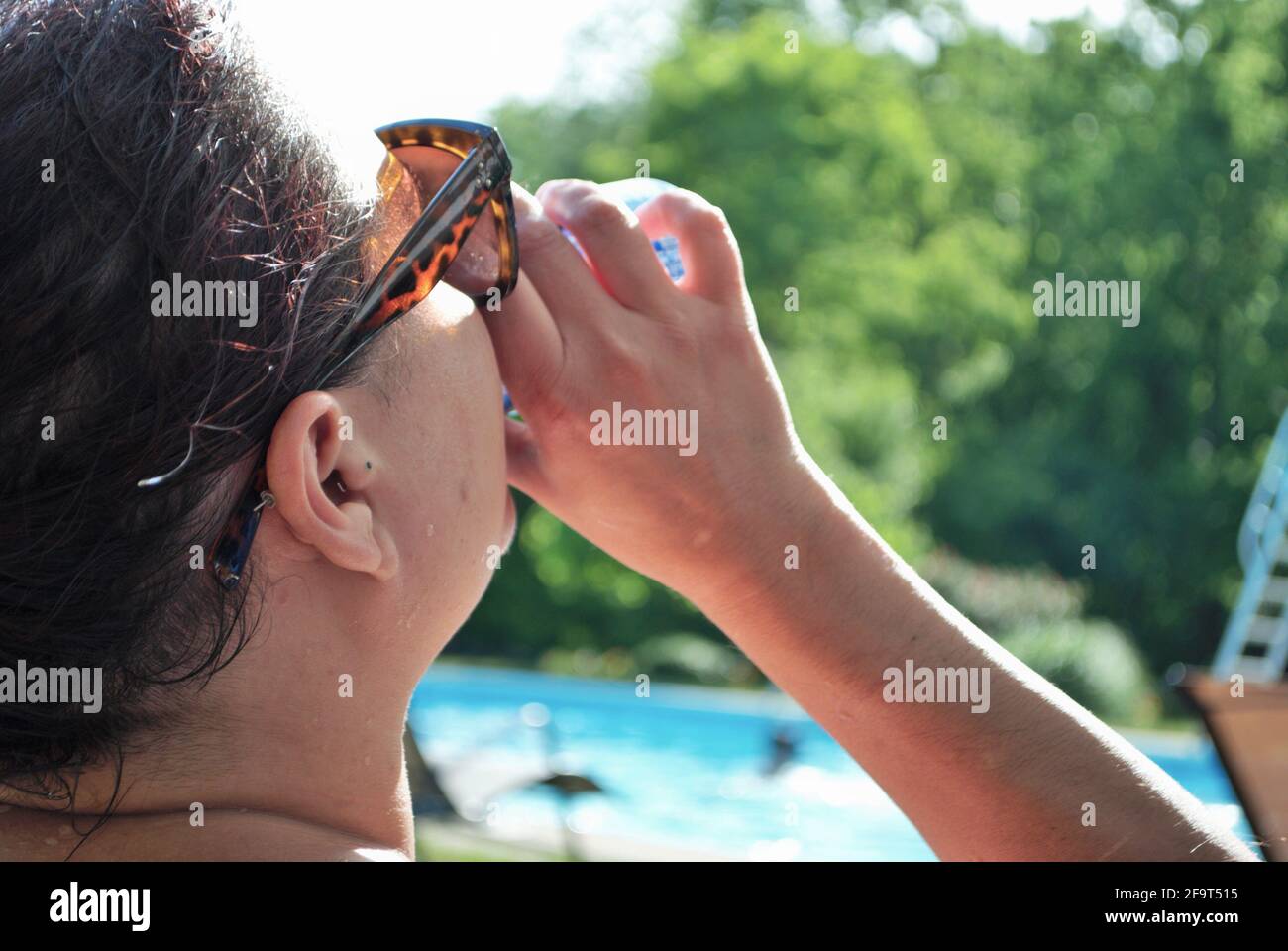 Woman watching over children hi-res stock photography and images - Alamy