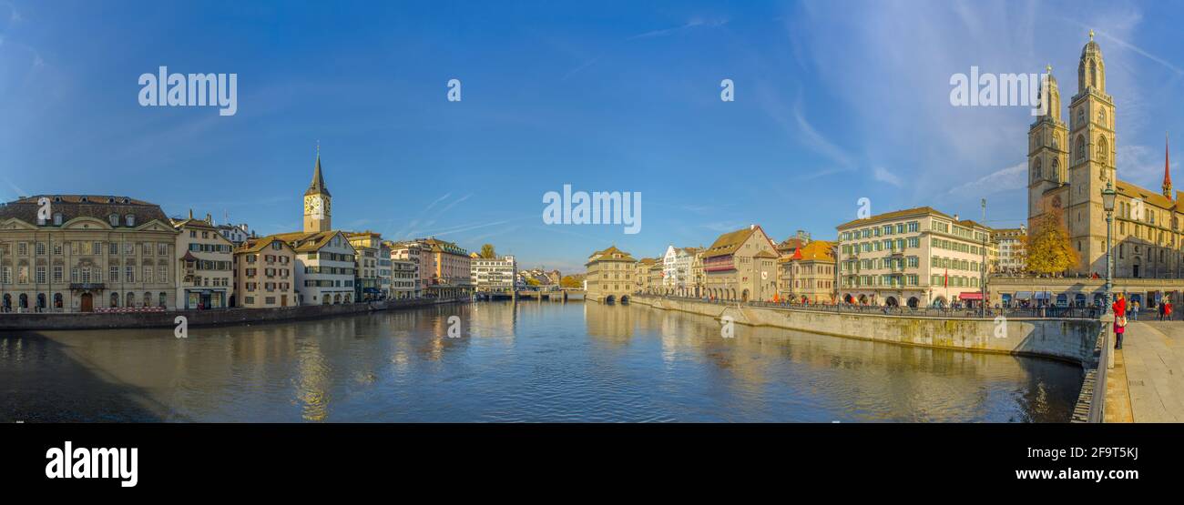 Zurich city skyline view limmat hi-res stock photography and images - Alamy