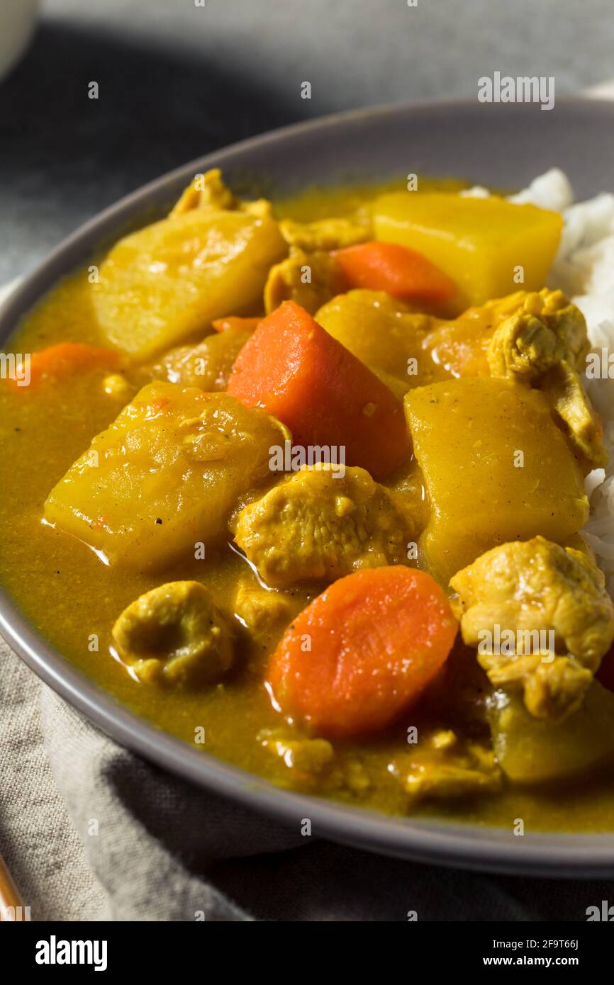 Curry rice food plate hi-res stock photography and images - Alamy