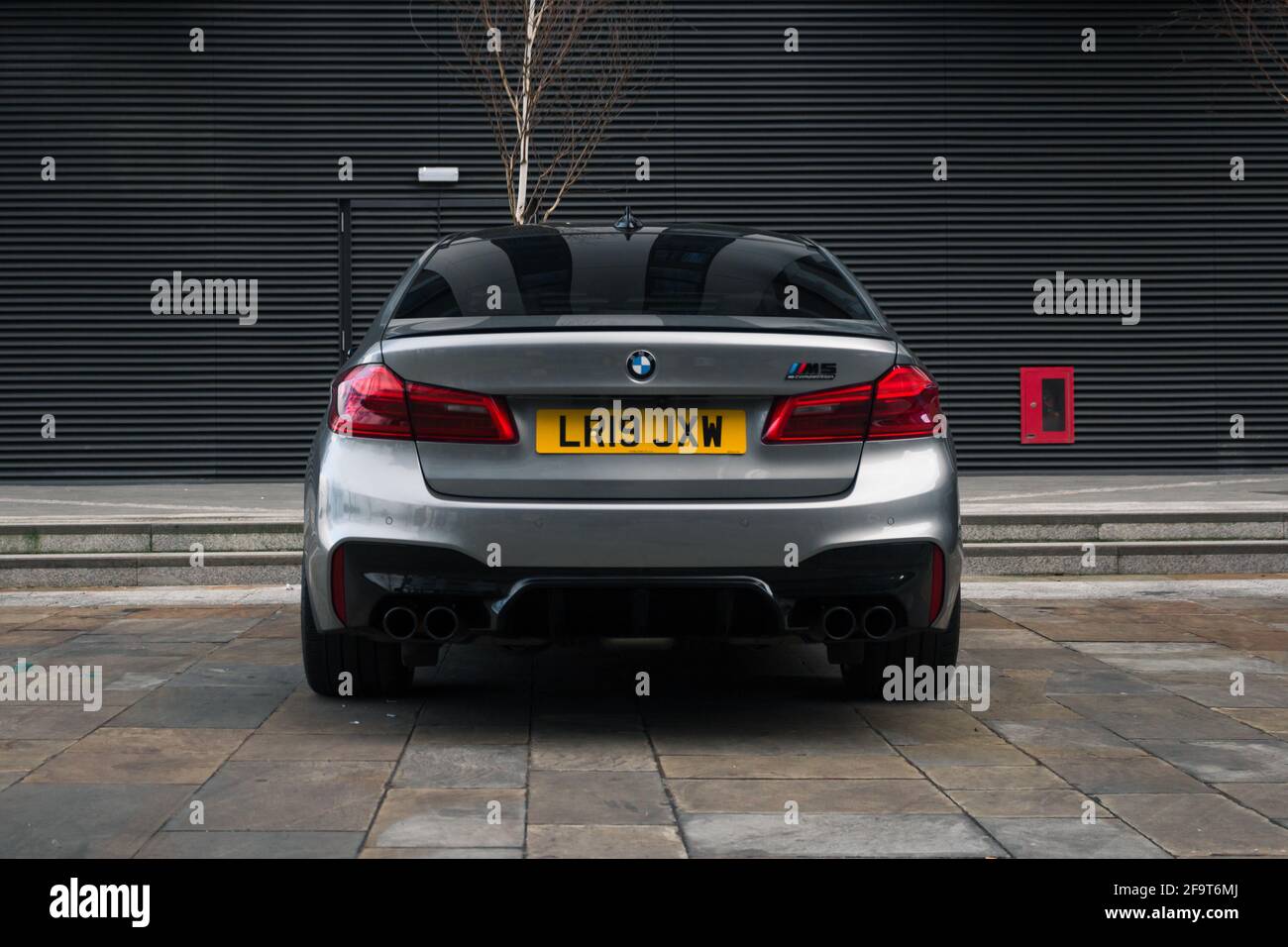A 2019 Donington Grey BMW M5 Competition Pack With With Gloss Black ...