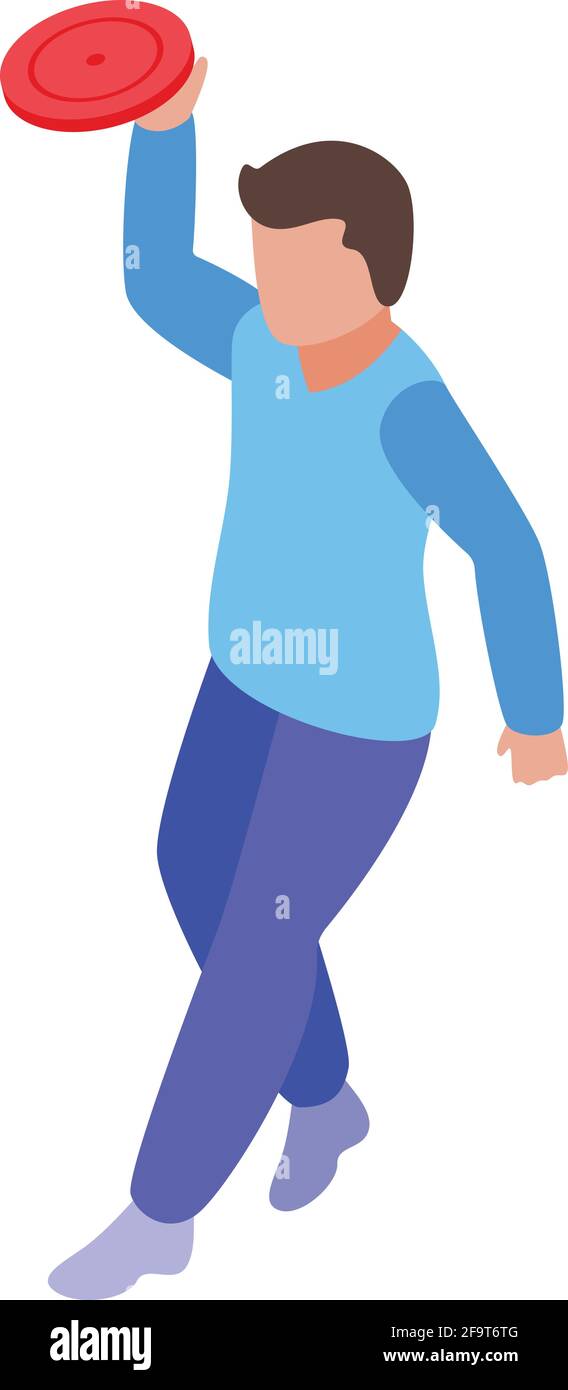Hyperactivity kid icon. Isometric of Hyperactivity kid vector icon for ...