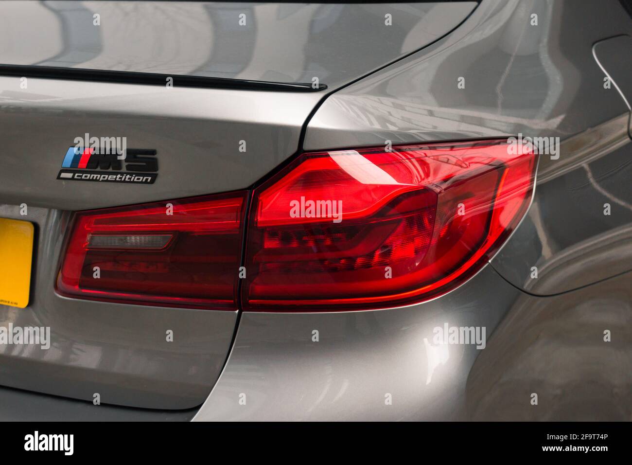 A 2019 Donington Grey BMW M5 Competition Pack With With Gloss Black ...