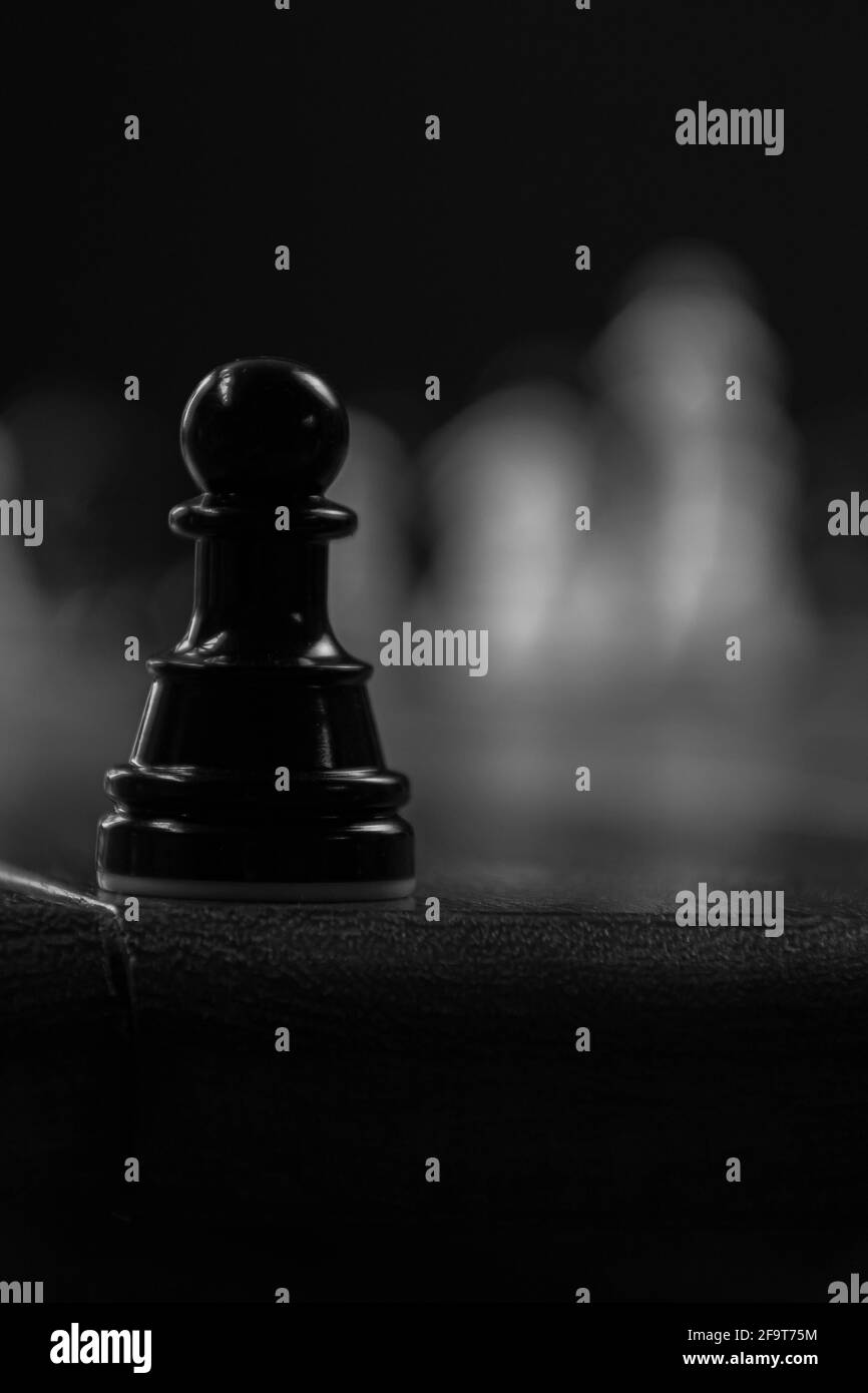 Black pawn chess Stock Photo - Alamy