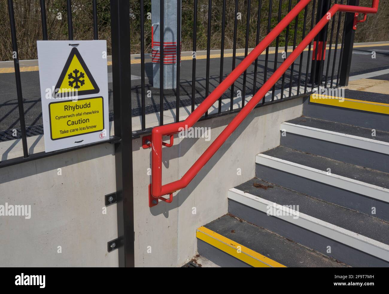 New Transport for Wales train station with bilingual Welsh/English ...