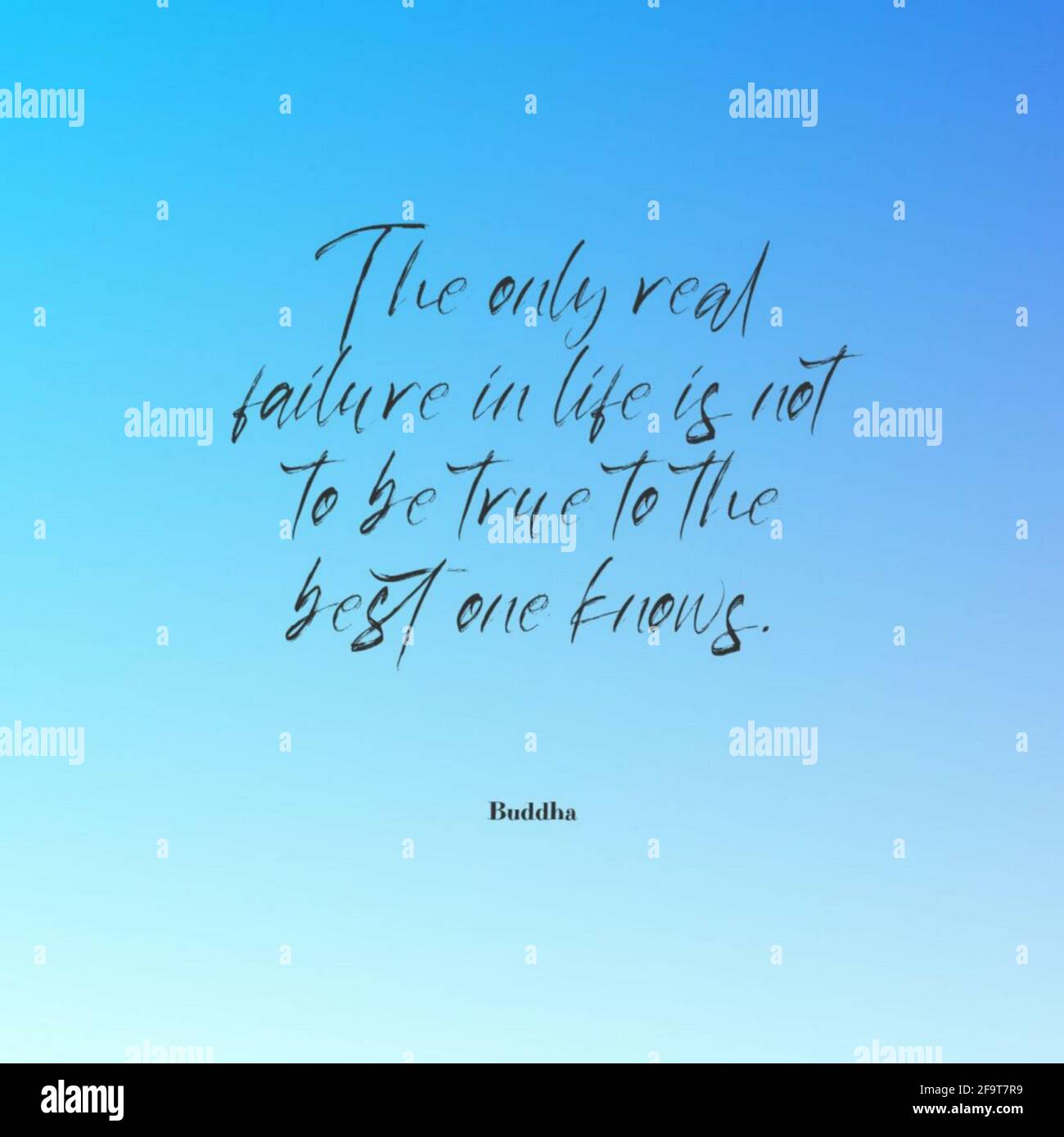 Motivational quote on blue background Stock Photo - Alamy