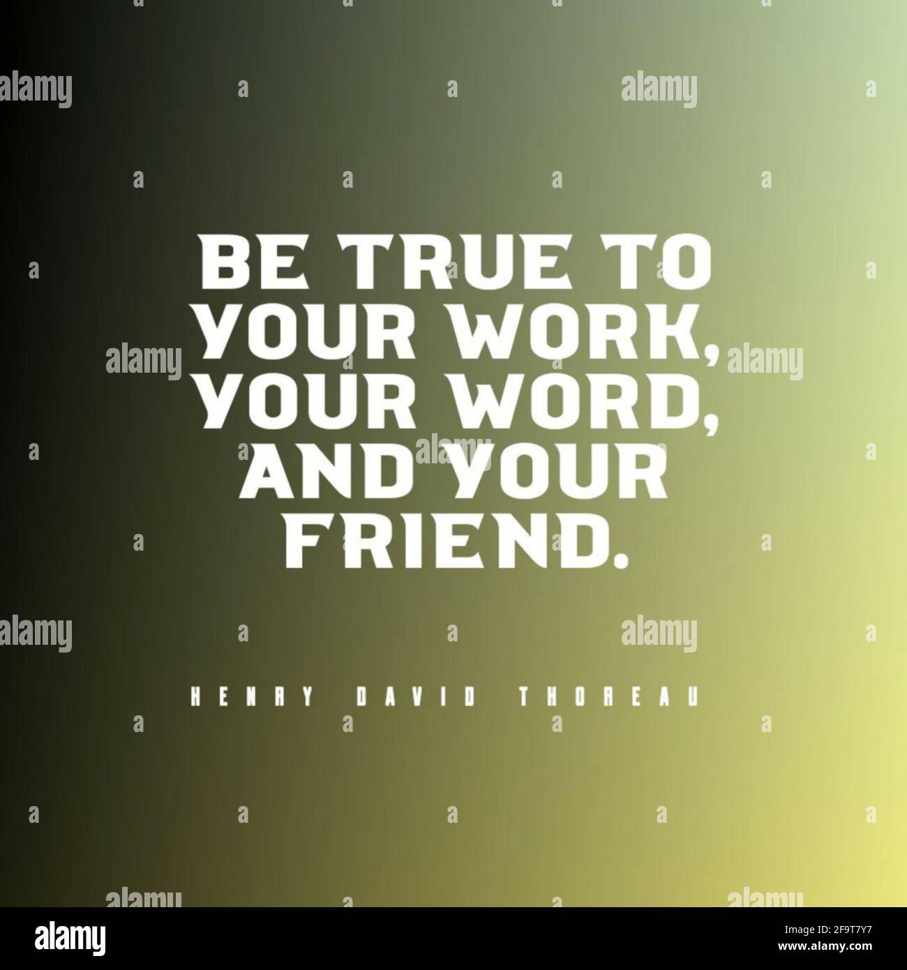 Inspirational quote about being true to everything in life Stock Photo ...