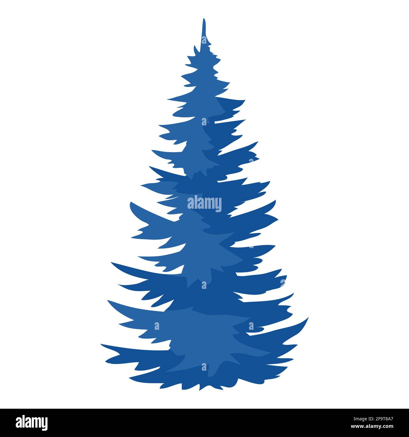 Blue spruce garden Stock Vector Images - Alamy