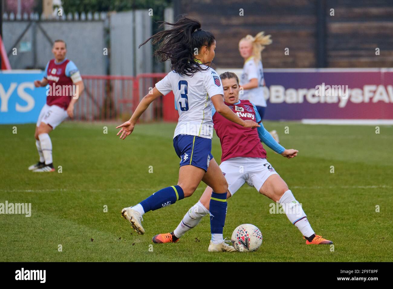Dagenham, UK. 20th Apr, 2021. Cecilie Redisch (#2 West Ham United ...