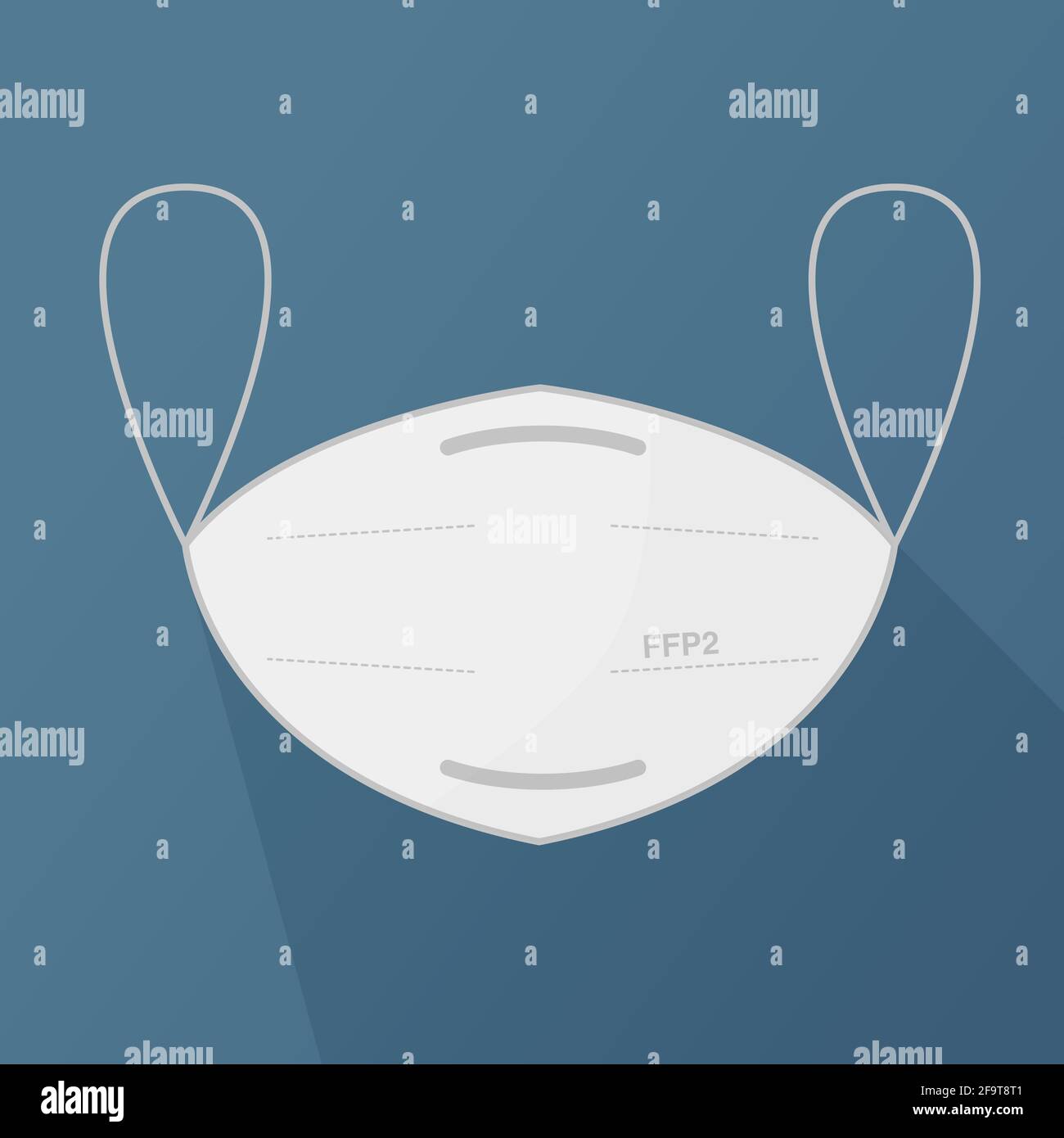 FFP2 medical mask for covid-19 protection. New normal rules during ...