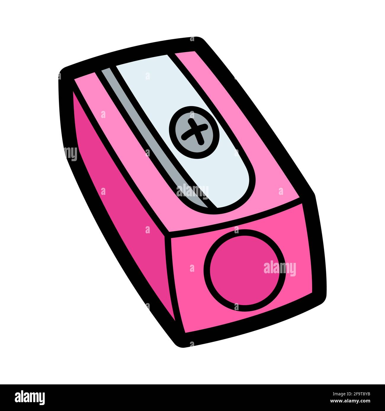 Illustration of sharpener. School education icon for industry and ...