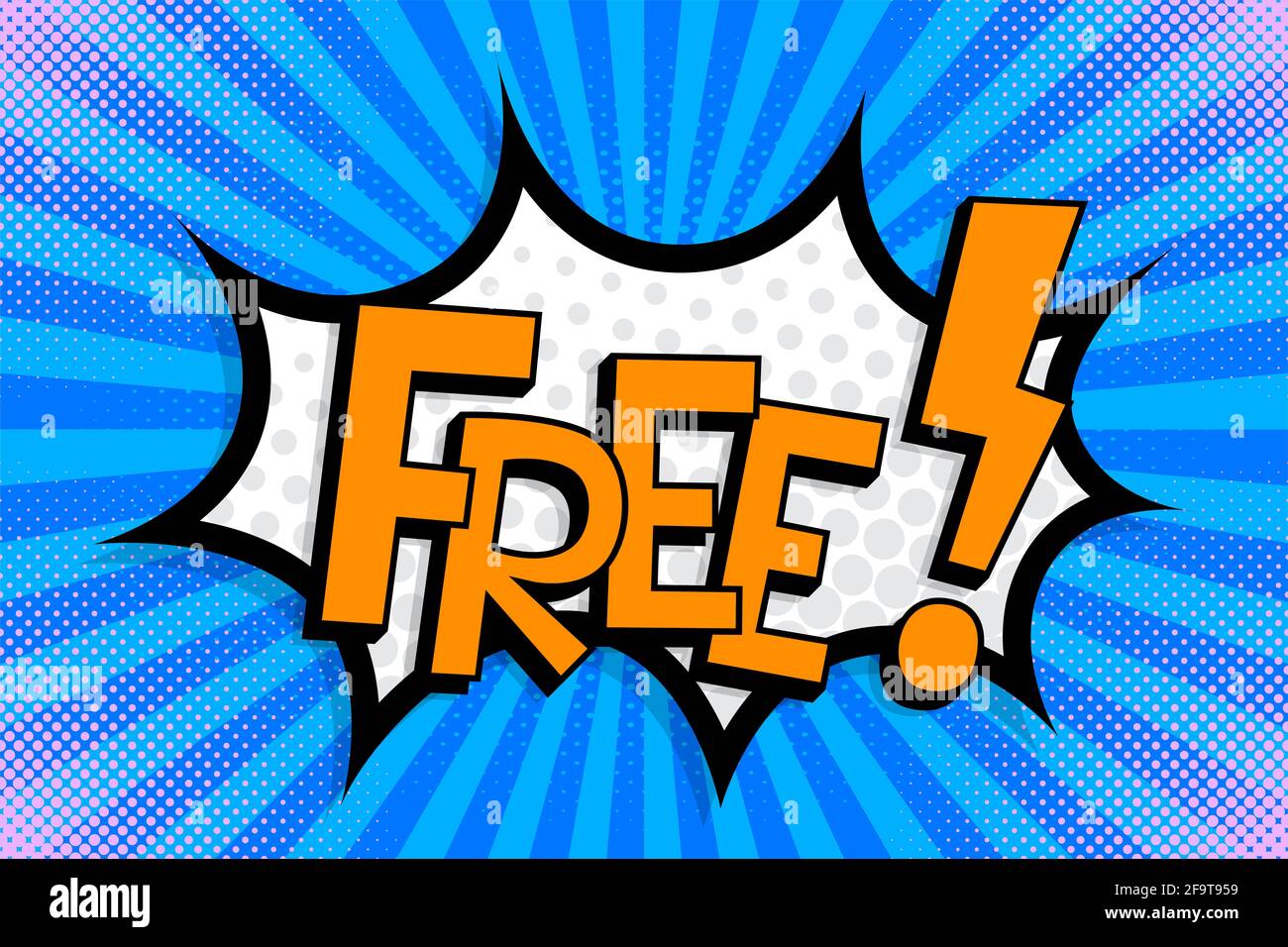 FREE! Comics book abstract background. wording in comic speech bubble ...