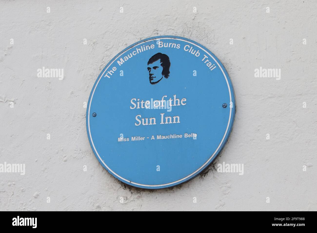 Blue plaque mauchline hi-res stock photography and images - Alamy