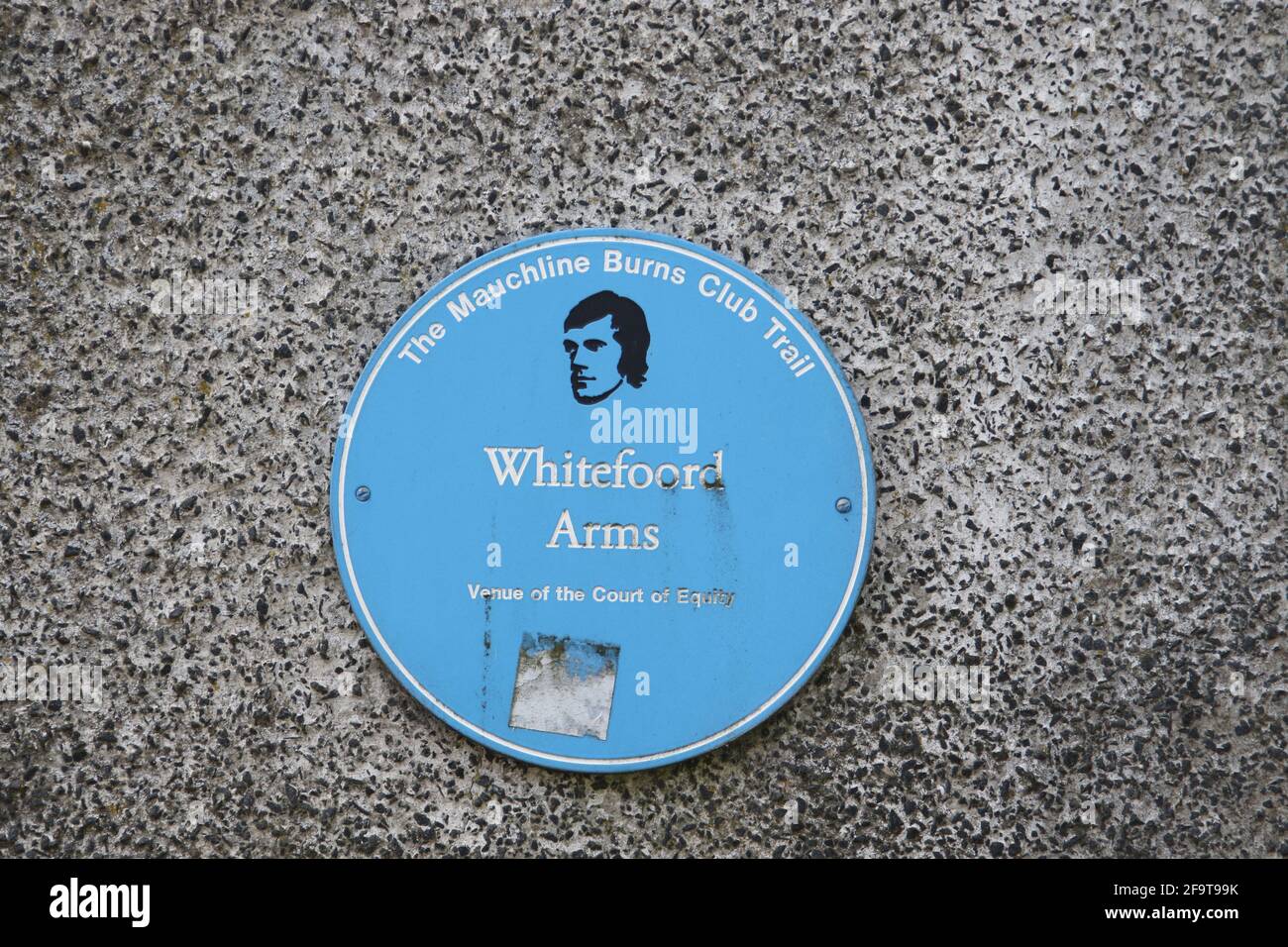 Blue plaque mauchline hi-res stock photography and images - Alamy