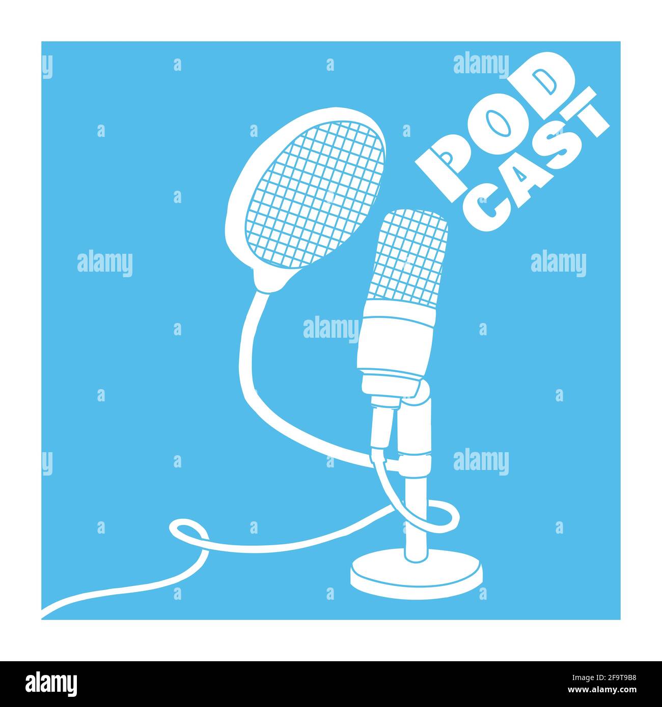 Recording Studio Microphone Drawing