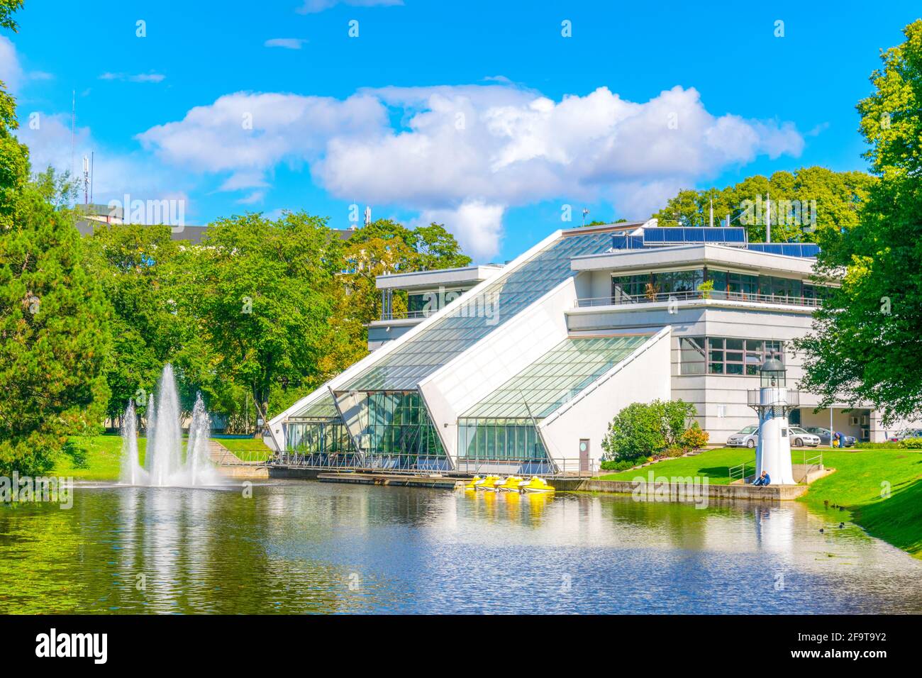 Building of the Freeport of Riga Authority in the Kronvalds Park in ...