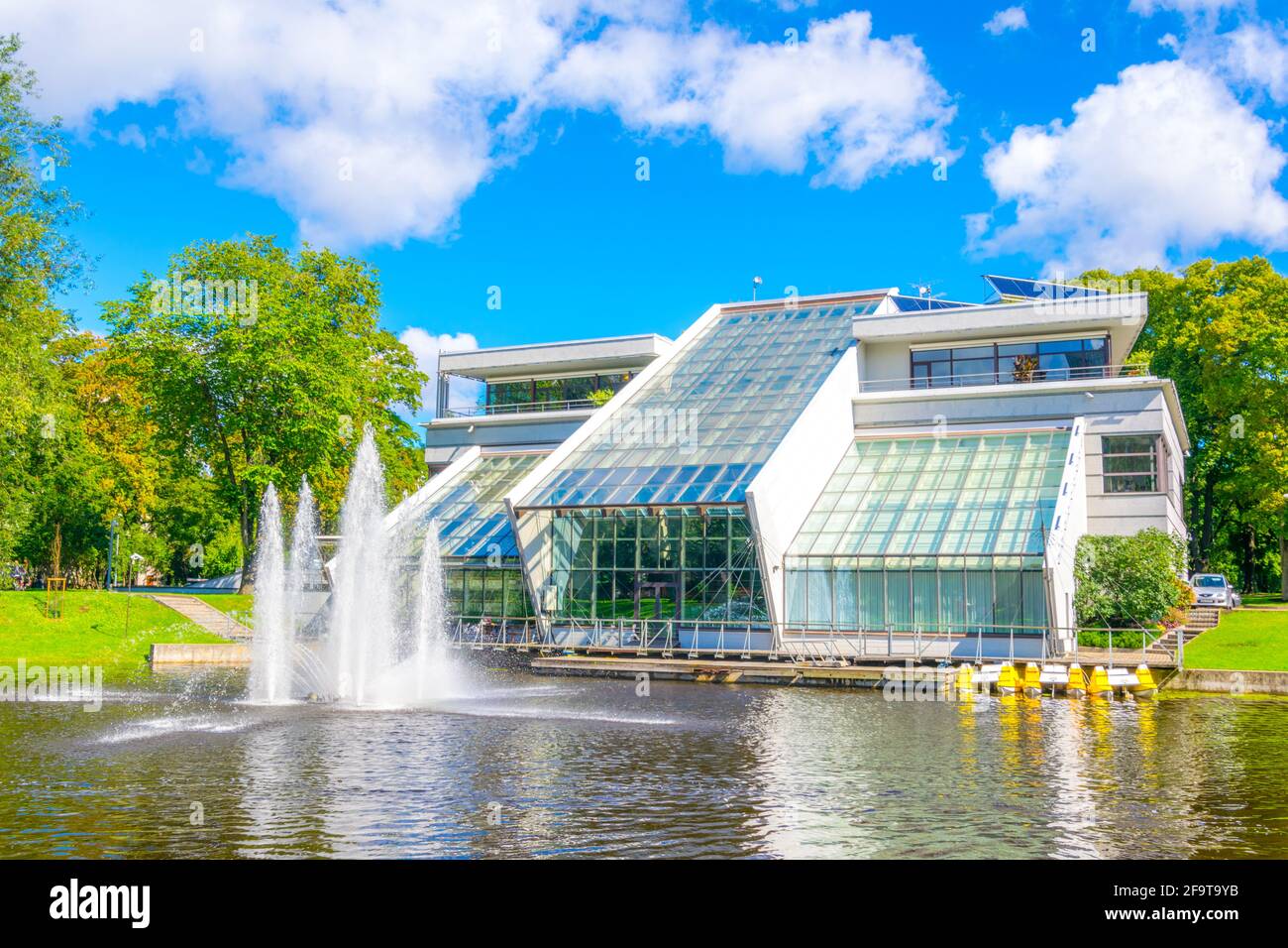 Building of the Freeport of Riga Authority in the Kronvalds Park in ...