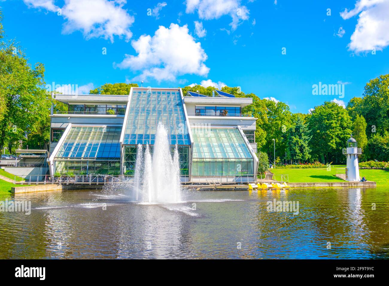Building of the Freeport of Riga Authority in the Kronvalds Park in ...