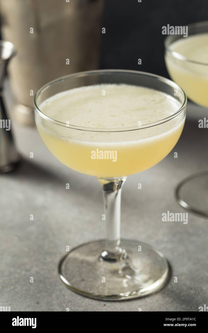 Refreshing Cold Corpse Reviver No 2 Cocktail with Gin Stock Photo - Alamy