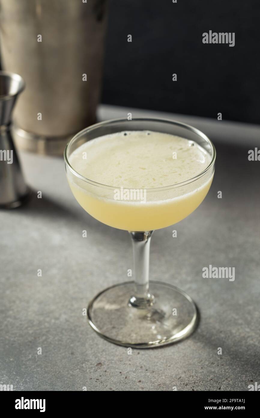 Refreshing Cold Corpse Reviver No 2 Cocktail with Gin Stock Photo - Alamy