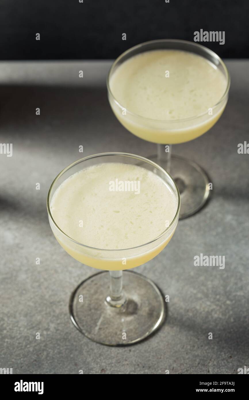 Refreshing Cold Corpse Reviver No 2 Cocktail with Gin Stock Photo - Alamy