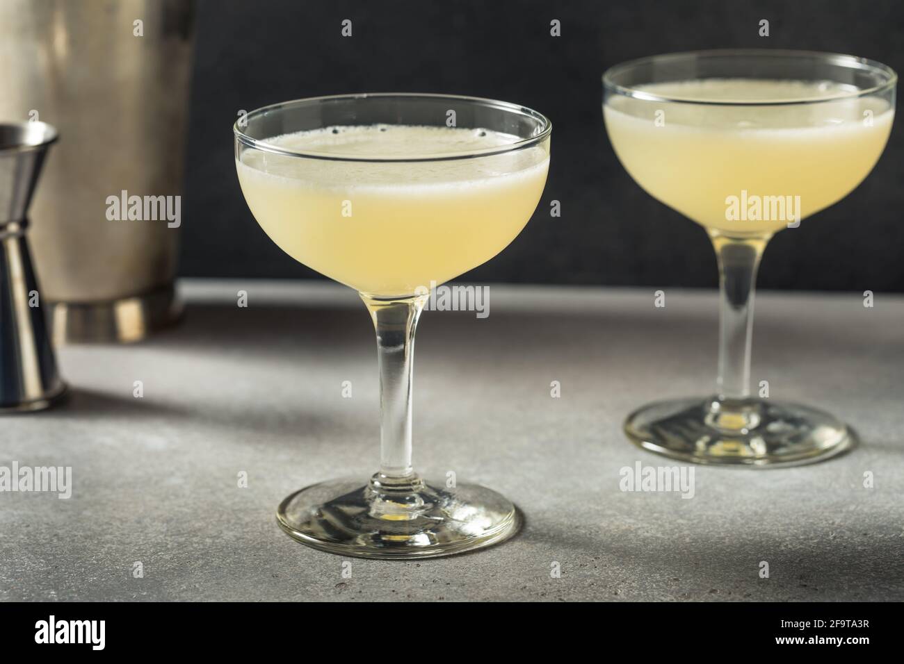 Refreshing Cold Corpse Reviver No 2 Cocktail with Gin Stock Photo - Alamy