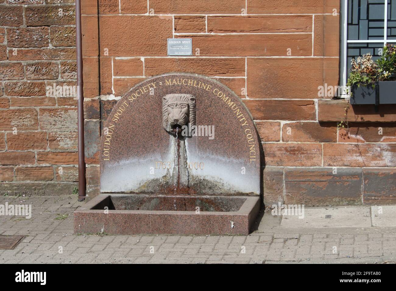 Scotland, Ayrshire, Mauchline,16 Apr 2021. The Loudoun Spout on Loudoun ...
