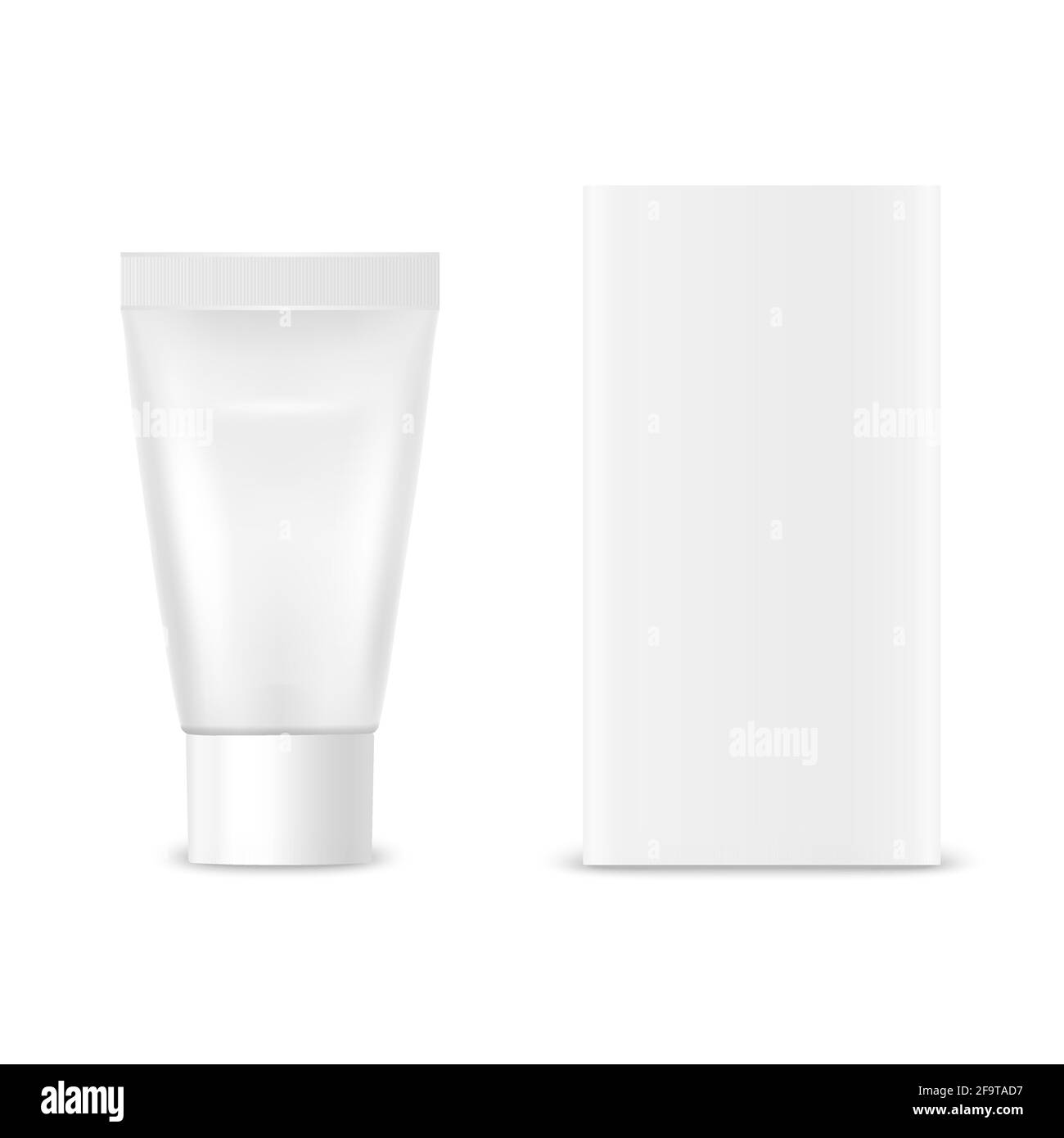 Vector 3d Realistic Small Plastic, Metal White Tooth Paste, Cream Tube ...