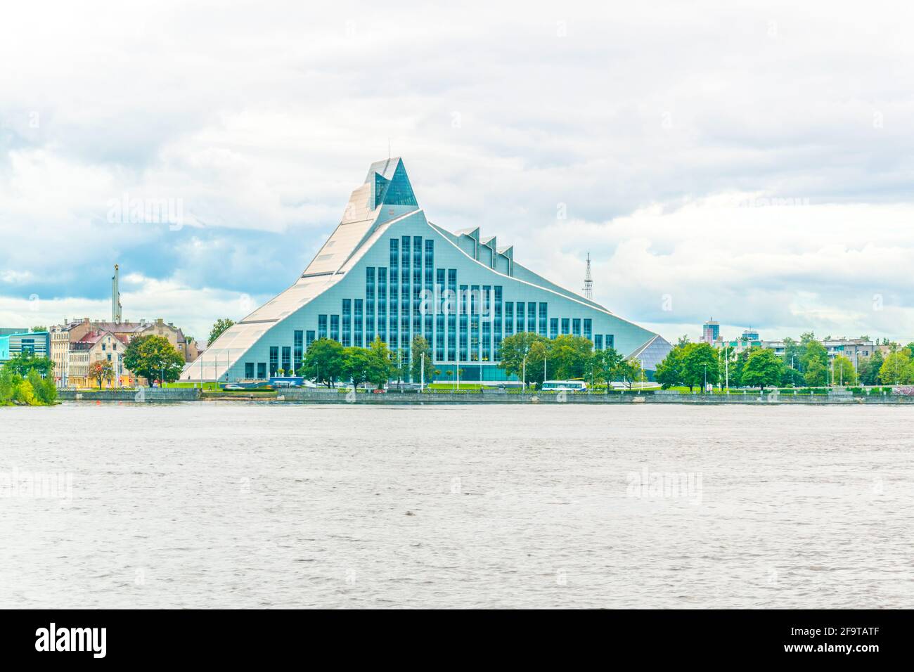 View of the Latvian national library in Riga, Latvia Stock Photo - Alamy