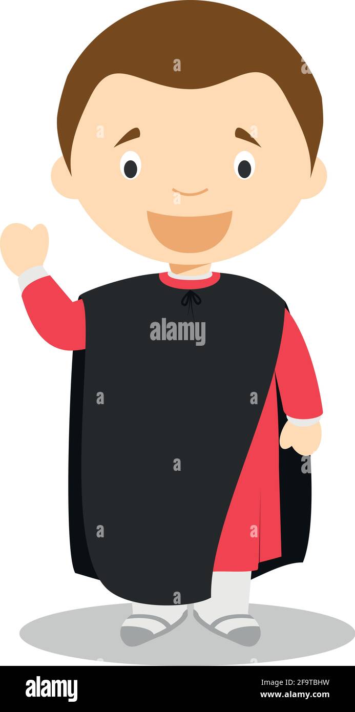 Nicola Machiavelli cartoon character. Vector Illustration. Kids History ...